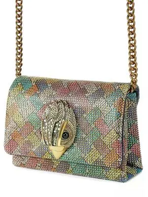Kurt Geiger Glass-embellished Crossbody Bag - Blue