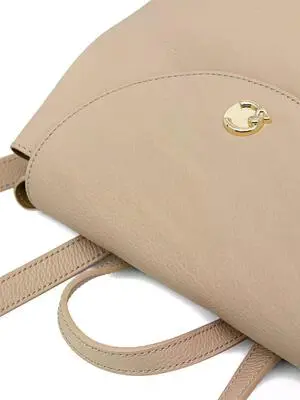COCCINELLE Pebble-grain Top-handle Backpack - Neutrals