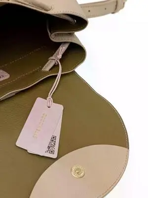 COCCINELLE Pebble-grain Top-handle Backpack - Neutrals