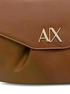 Armani Exchange Gathered-effect Cross-body Bag - Brown