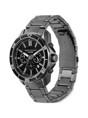 Armani Exchange 44mm Stainless Steel Chronograph Watch - Black