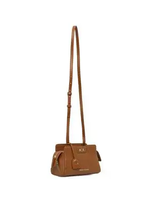 Armani Exchange Logo-tag Crossbody Bag - Brown