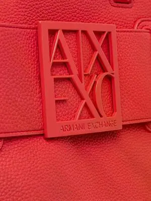 Armani Exchange Belt-detail Tote - Red