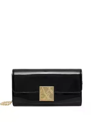 Armani Exchange Logo-detail Wallet - Black