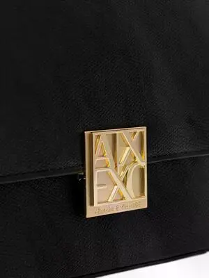 Armani Exchange Logo-plaque Cross-body Bag - Black