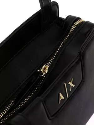 Armani Exchange Logo Charm Satchel