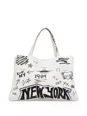 Dkny Graffiti-print Tote Bag