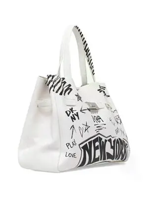 Dkny Graffiti-print Tote Bag
