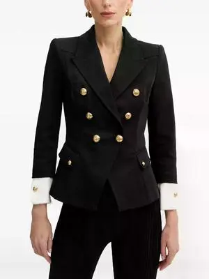 Elisabetta Franchi Double-breasted Jacket With Embellished Buttons