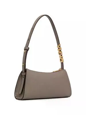Dkny Logo-plaque Shoulder Bag - Grey