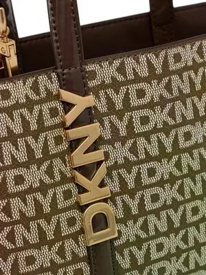 Dkny Logo-pattern Satchel