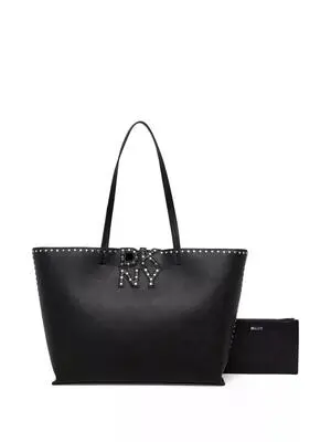 Dkny Studded-logo Tote Bag
