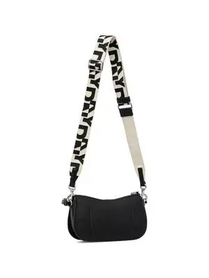 Dkny Logo-plaque Shoulder Bag - Black