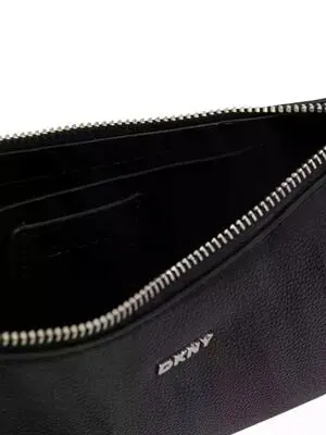 Dkny Logo-plaque Shoulder Bag - Black