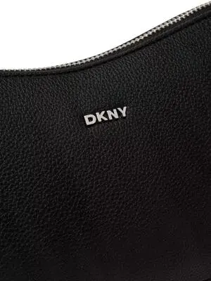 Dkny Logo-plaque Shoulder Bag - Black
