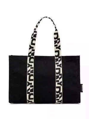 Dkny Logo-strap Tote Bag - Black