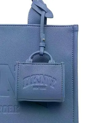 Dkny Logo-embossed Charm Tote Bag