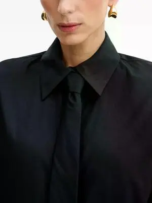 Elisabetta Franchi Tie-detail Shirt - Black