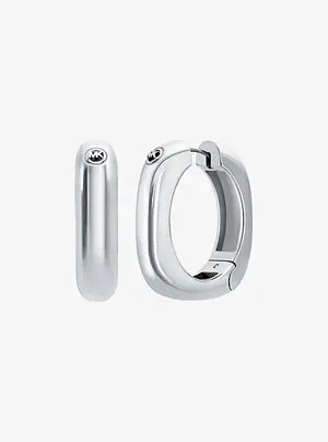 Michael Kors Square Hoop Earrings - Silver