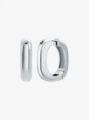 Michael Kors Square Hoop Earrings - Silver