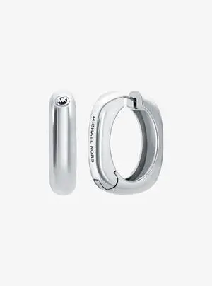 Michael Kors Square Hoop Earrings - Silver