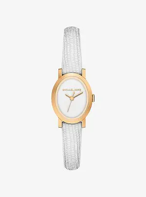 Michael Kors Petite Maude Gold-tone Watch - White