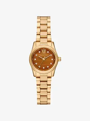Michael Kors Petite Lexington Pavé Watch - Gold