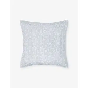 THE WHITE COMPANY Ashby Floral-print Medium Cotton Cushion - Blue/white