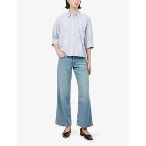 Rag & Bone Lucia Stripe-pattern Cotton-poplin Shirt