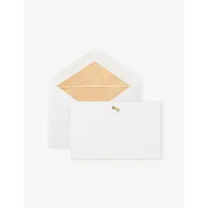 Smythson My First Shooting Star Correspondence Cards Box Of 10 - White Wove