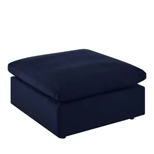 MODWAY Commix Sunbrella Outdoor Patio Ottoman - Navy