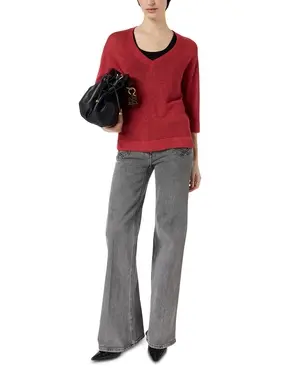 Gerard Darel Lylou Linen Top - Red