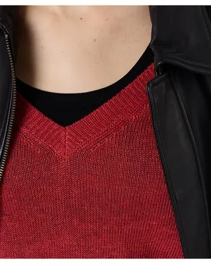 Gerard Darel Lylou Linen Top - Red