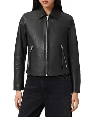 ALLSAINTS Danbury Nappa Leather Biker Jacket