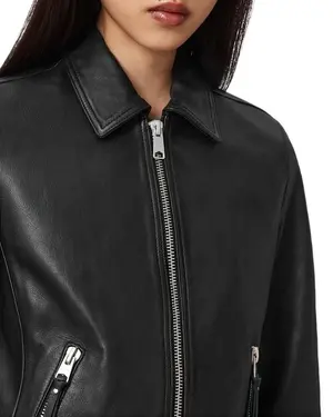 ALLSAINTS Danbury Nappa Leather Biker Jacket