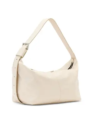 ALLSAINTS Jean Rey Medium Leather Shoulder Bag - Gypsum White