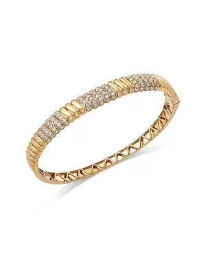 Bloomingdale'S Diamond Bangle Bracelet In 14k Yellow - Gold