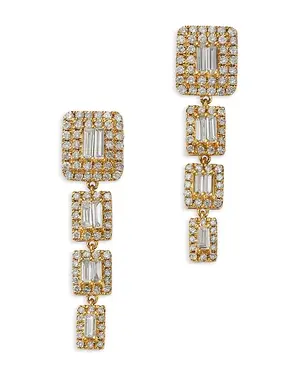 Bloomingdale'S Diamond Drop Earrings In 14k Yellow - Gold