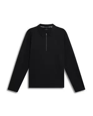 Ted Baker London Wyther Mixed Texture Half Zip Shirt