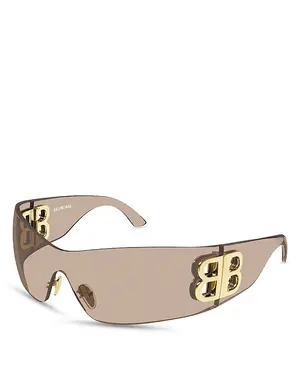 Balenciaga Mask Sunglasses 99mm - Brown