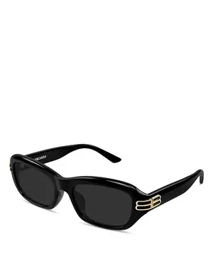 Balenciaga Squared Sunglasses, 55mm - Black