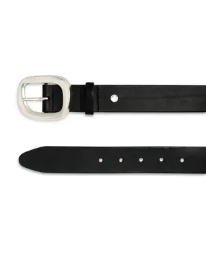 Rag & Bone Thea Leather Belt - Black