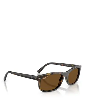 Ray-ban Rectangular Sunglasses, 57mm - Havana/polarized Brown
