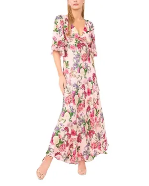 Ted Baker London V-neck Flutter Sleeve Dress