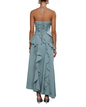 AMUR Ottavia Ruffled Dress - Cumulus