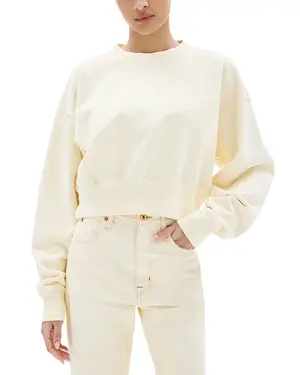 SLVRLAKE Crop Crewneck Sweatshirt - Paradise