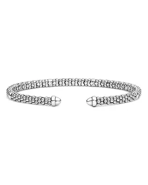 Lagos Sterling Signature Caviar Versa Torque Bracelet - Silver