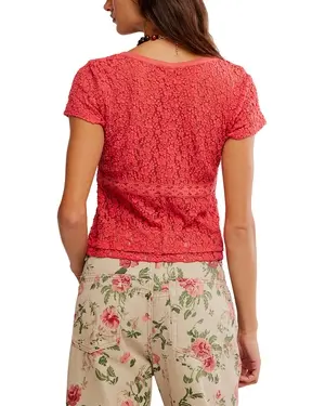 Free People Claro Short Sleeve Top