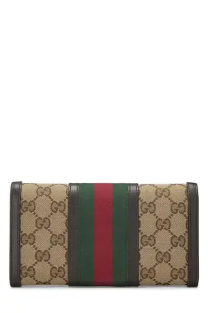 Gucci Original Gg Canvas Web Wallet