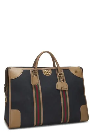 Gucci Gg Web Carry-on Duffle